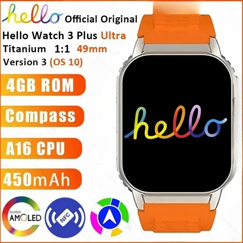 Original-Hello-Watch-3-Plus-Smartwatch-para-Homens-e-Mulheres-49mm-HD ...