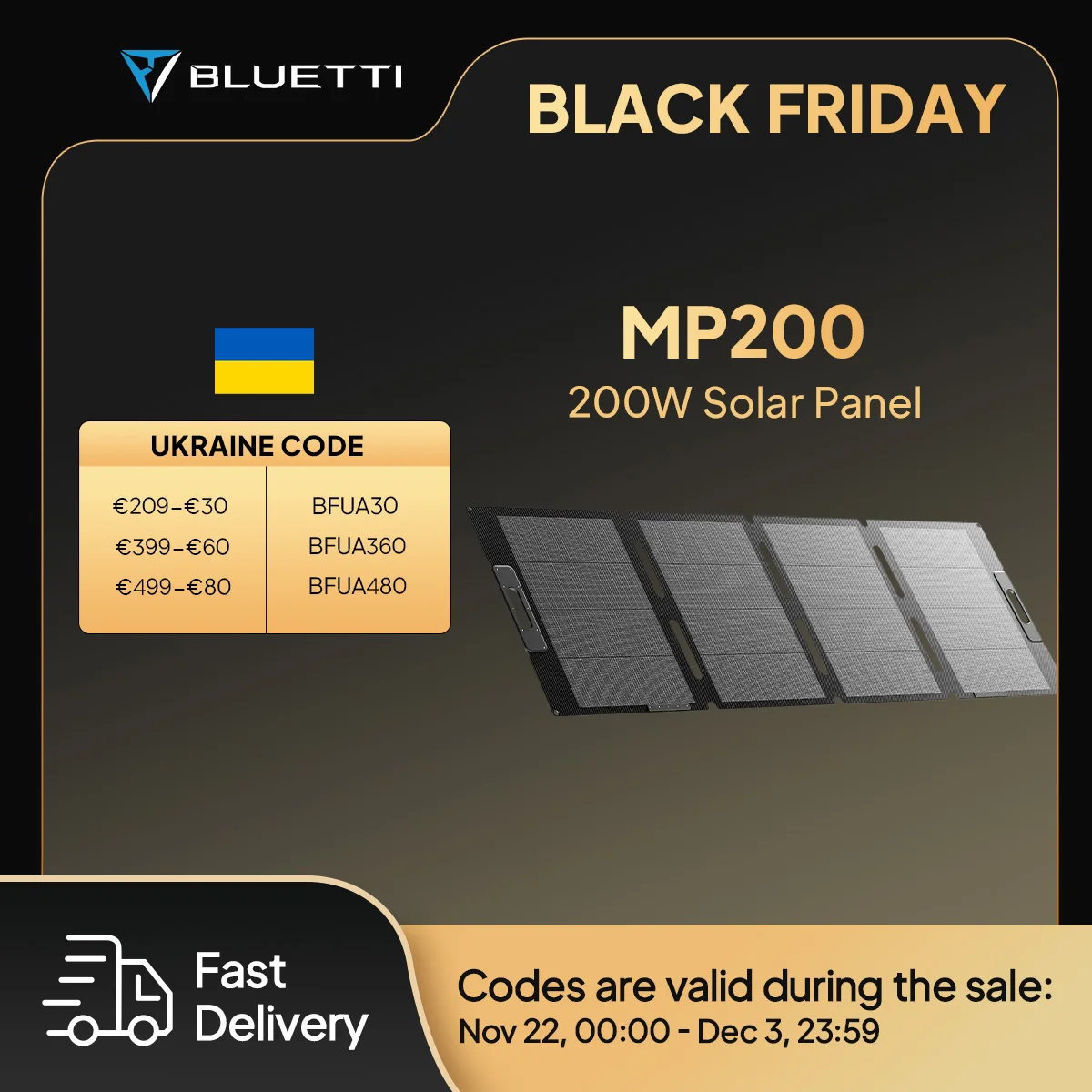 UKRAINE-Stock-BLUETTI-MP200-200W-Panel-Solar-Panel-plegable-port-til-Solar-plegable-para-EB3A ...