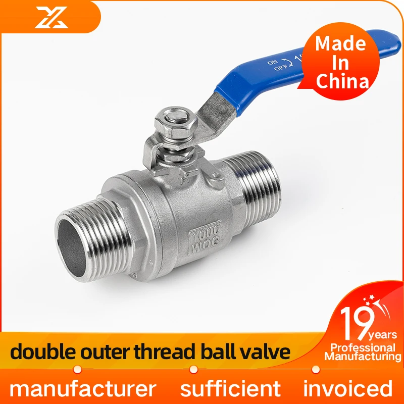304-stainless-steel-double-external-ball-valve-water-pipe-external ...
