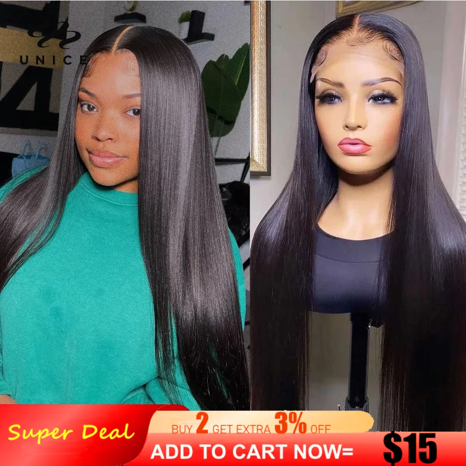 Unice Hair Bone Straight Wig | Unice Hair 4x4 Closure Wigs | Unice Wigs ...