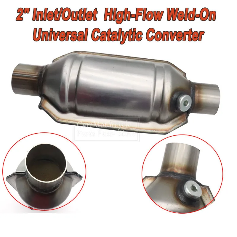 51mm/2" Outer Diameter Universal Catalytic Converter 400 Cells For ...