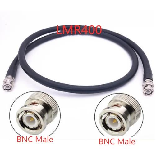 1PC LMR-400 BNC Male to BNC Male plug Connector LMR400 Cable Extension Jumper Pigtail WIFI ...