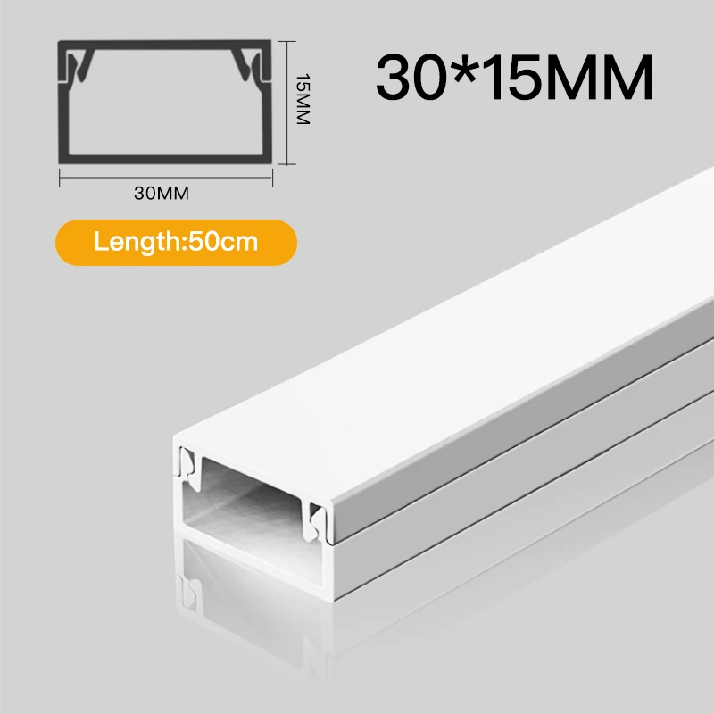 30x15mm-Cable-Wall-Cover-Channel-Wire-Hider-Management-Raceway-Kit-Cord ...