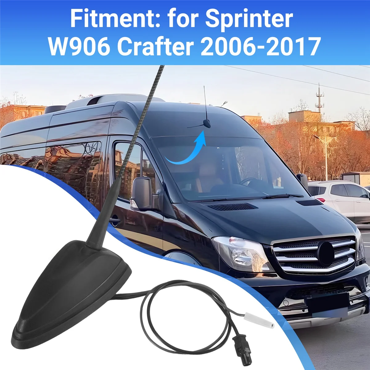M49K_Antenna A9068200475 for Mercedes Sprinter W906 VW Crafter 2006 ...