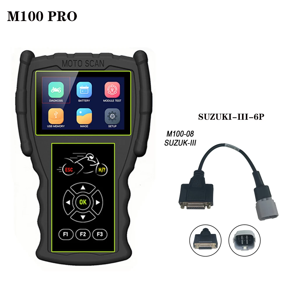 JDiag herramienta de diagnóstico para motocicleta, M100 Pro, SUZUKI III ...