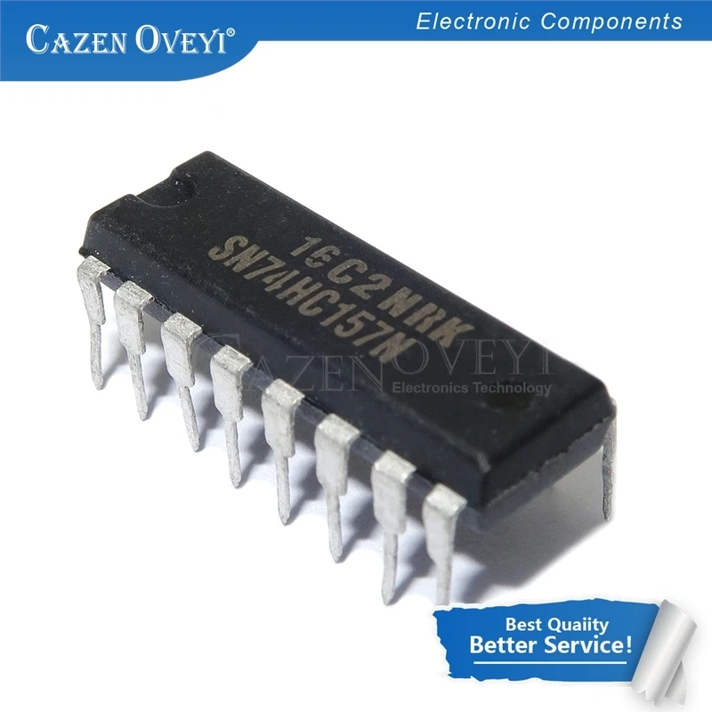 10pcs/lot SN74HC157N HD74HC157P SN74HC157 74HC157N 74HC157 DIP-16 ...