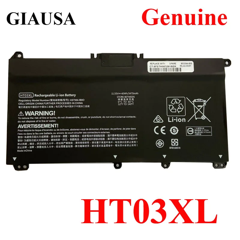 Genuine HT03XL HT03 Battery for HP Pavilion 14-CE0001LA Pavilion 14 ...