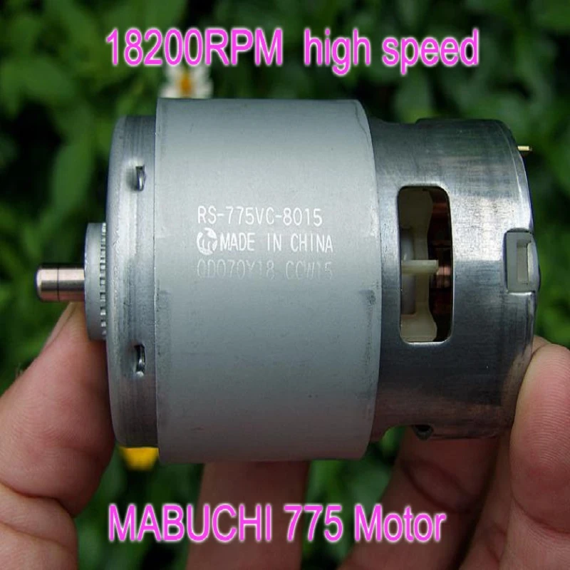 296ワットマブチRS 775WC 9013 775VC 8015 dc 12v 18v 2.8A 21000回転rpm 775高速モーター ...