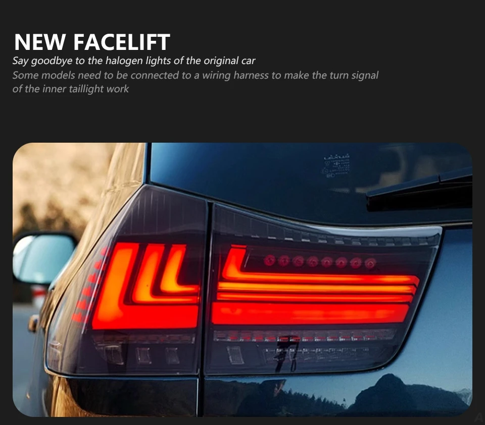 Car Styling for Lexus RX RX300 RX350 RX400 Tail Lights 2004-2008 LED ...