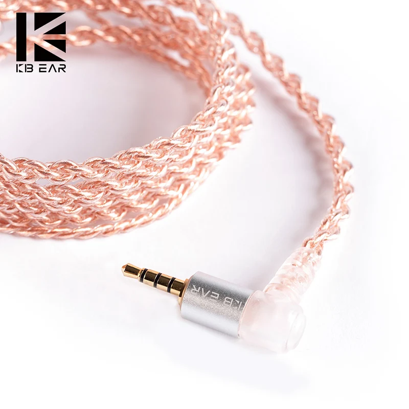KBEAR-4-Core-Copper-Upgrade-Earphone-Cable-2PIN-QDC-MMCX-TFZ-Earbuds ...