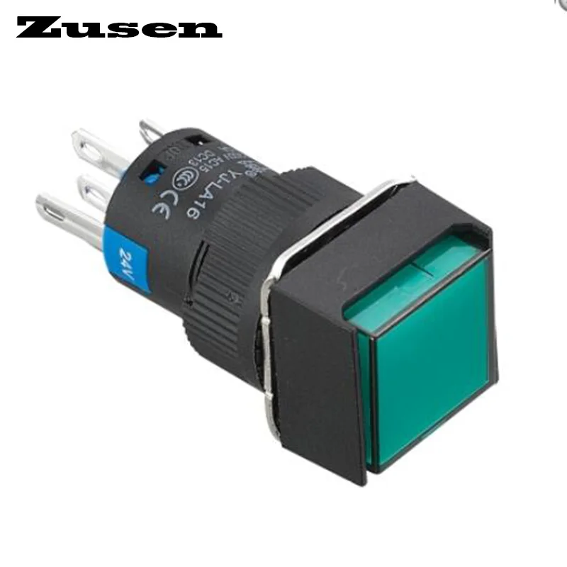 Zusen 16mm 50pcs Lot Square Latching Momentary Plastic Push Button ...