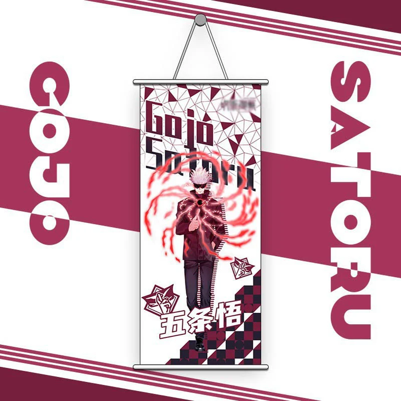 Jujutsu-Kaisen-Scroll-Paiting-Gojo-Satoru-Banner-colgante-decoraci-n ...