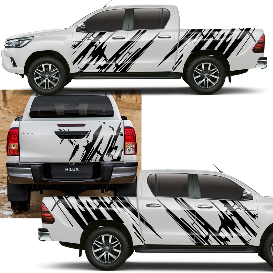 Car-accessories-3-Pcs-Graffiti-stripe-car-body-and-tail-door-graphic ...