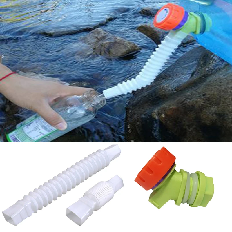 Flexible Extendable Water Tube Outdoor Water Bucket Faucet Extension ...
