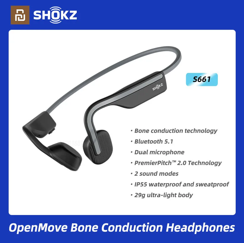 Bone Conduction Bluetooth Headset | Bone Conduction Headphones Shokz ...