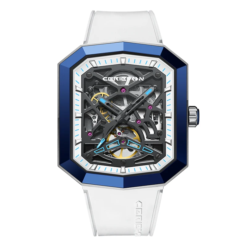 Luxury Brand Watches Men Tonneau Square Design Waterproof Mechanical ...