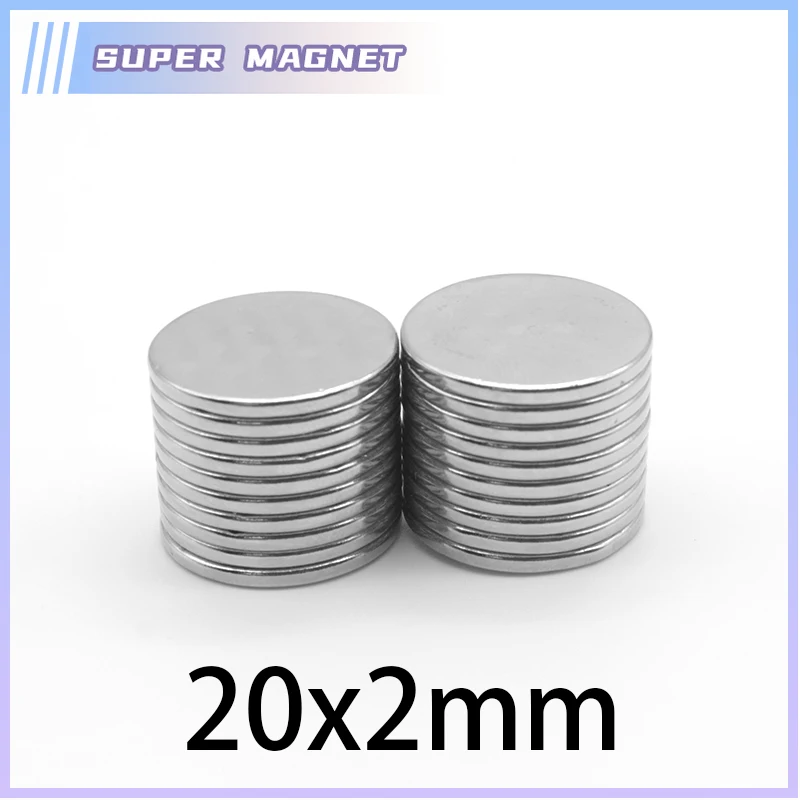 5-10-20-30-50-100PCS-20x2-mm-Round-Search-Magnet-N35-Permanent ...