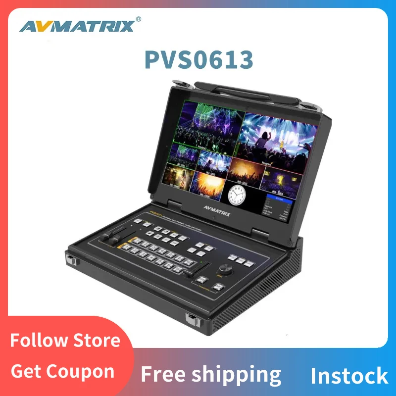 AVMATRIX-Comutador-LCD-FHD-de-V-deo-Multiformato-com-Mixer-de-udio-Modo ...