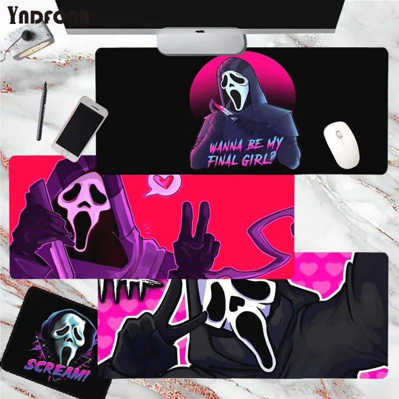 Ghostface Rubber Gaming Mousepad, Horror Scream Art, Tapete bonito do ...