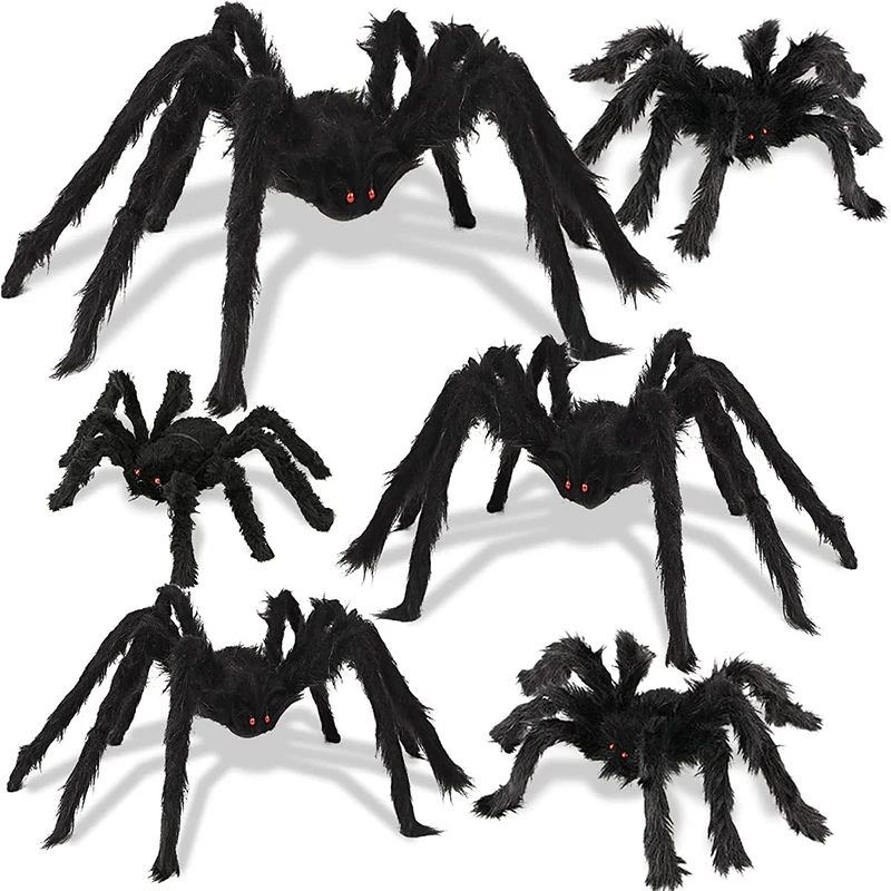 Halloween-Giant-Spider-30-200cm-Oversized-Plush-Black-Spider-Halloween ...
