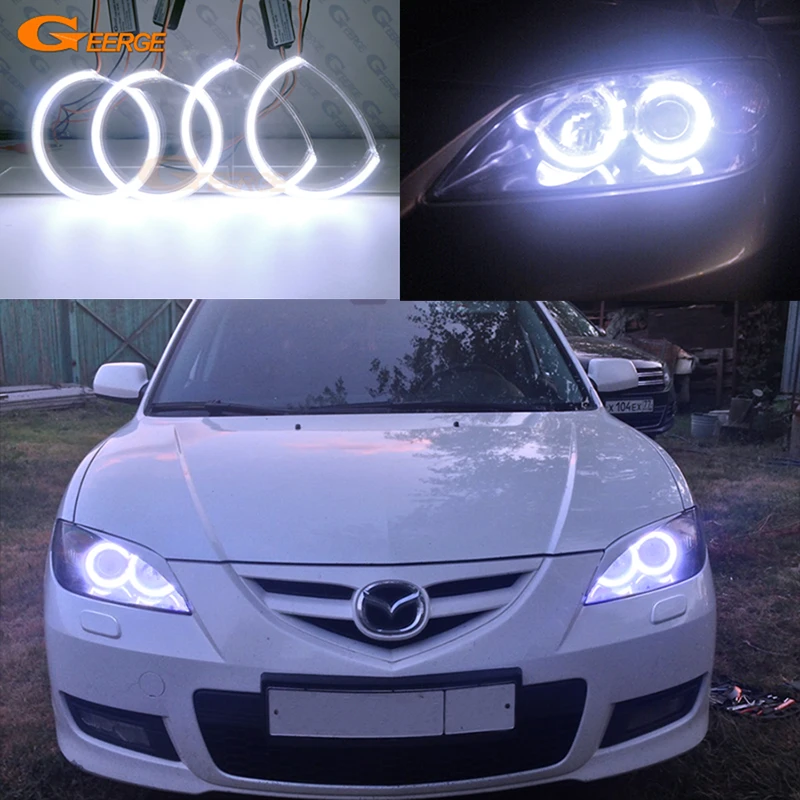 Excellent-Ultra-Bright-COB-Led-Angel-Eyes-Kit-Halo-Rings-Day-Light-For ...