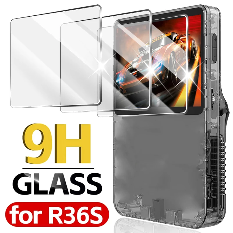1-3PCS Tempered Glass Flim Screen Protective for R36S Game Console Anti ...