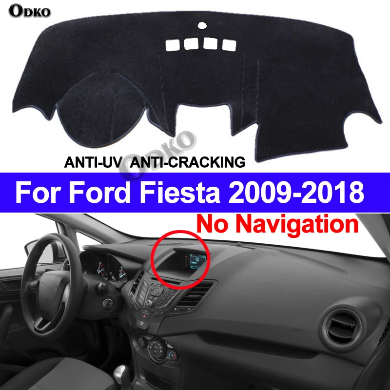 Car Dashboard Cover Dash Mat Dash Pad Carpet Anti-UV For Ford Fiesta ...