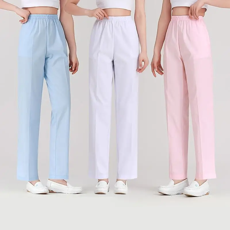 Summer-Breathable-Nurse-Uniform-Pants-women-with-pocket-Doctor-Stretch ...