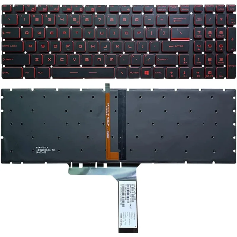 US Layout Laptop Keyboard for MSI GS63 GS60 GS70 GT72 GE62 GE72 PE60 ...