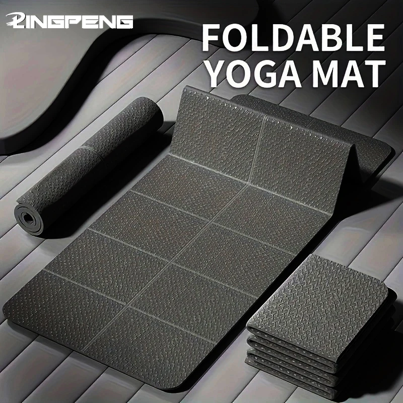 1PC Foldable Yoga Mat Eco Friendly Tpe Folding Travel Fitness Exercise ...
