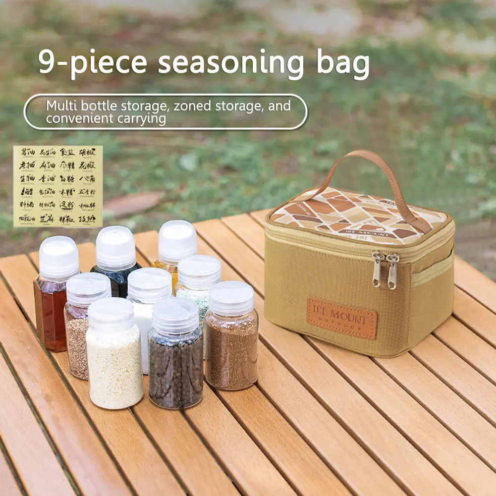 Seasoning-Bottle-Set-Storage-Bag-Reusable-Spice-Box-Container-Condiment ...