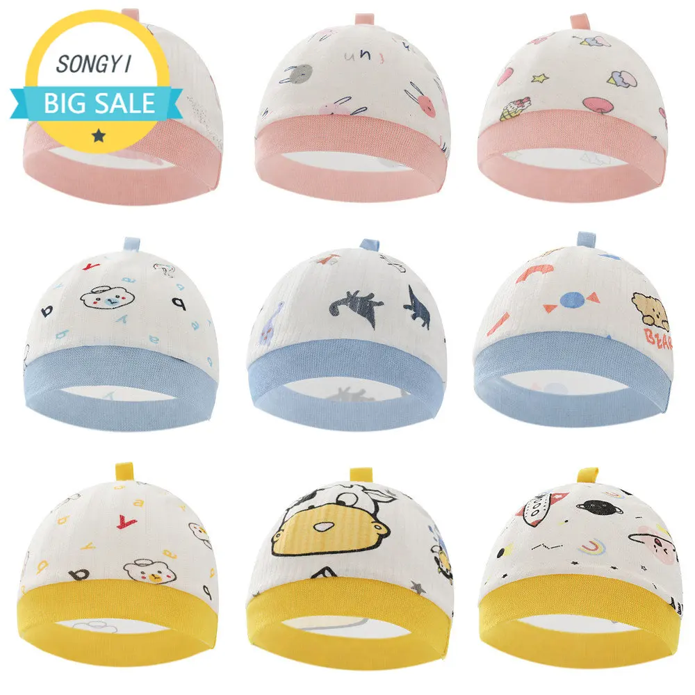 Cute-Baby-Hat-Summer-Breathable-Infant-Beanie-Hats-Cotton-Soft-Caps ...