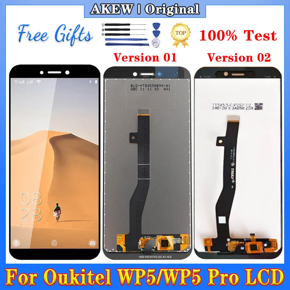 5-5-Original-For-Oukitel-WP5-LCD-Display-100-Test-OUKITEL-WP5-Pro-Touch ...