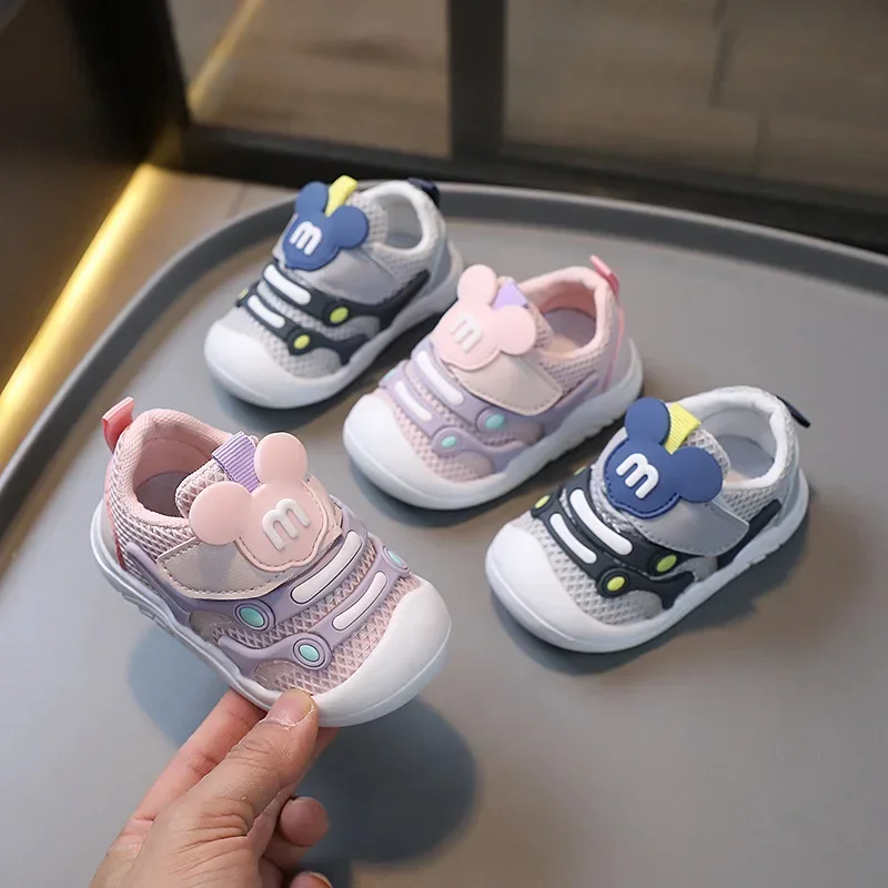 Disney Mickey Mouse Boys Girls shoes Baby Toddler Shoes Soft Sole ...