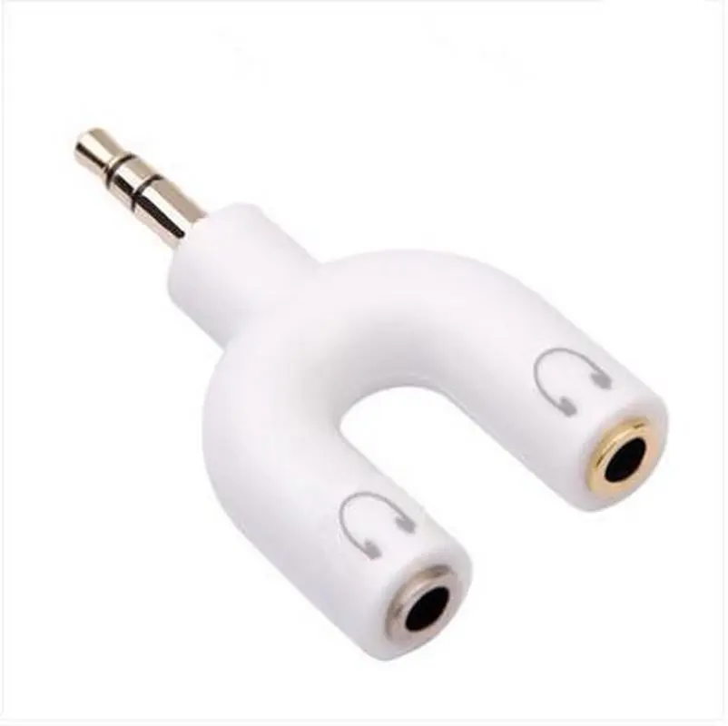 Earphone-Adapter-1-Male-for-2-Female-Y-Dual-Audio-Splitter-Cable ...
