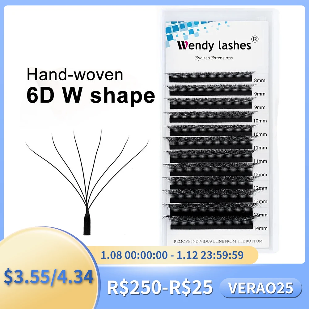 Wendy-Lashes-6D-W-Shape-EyeLash-Extension-Premade-Volume-Fan-High ...