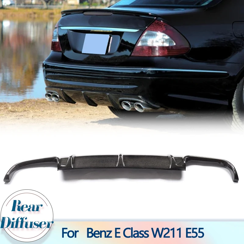 Car Rear Bumper Diffuser Lip Spoiler for Mercedes Benz E Class W211 E55 ...