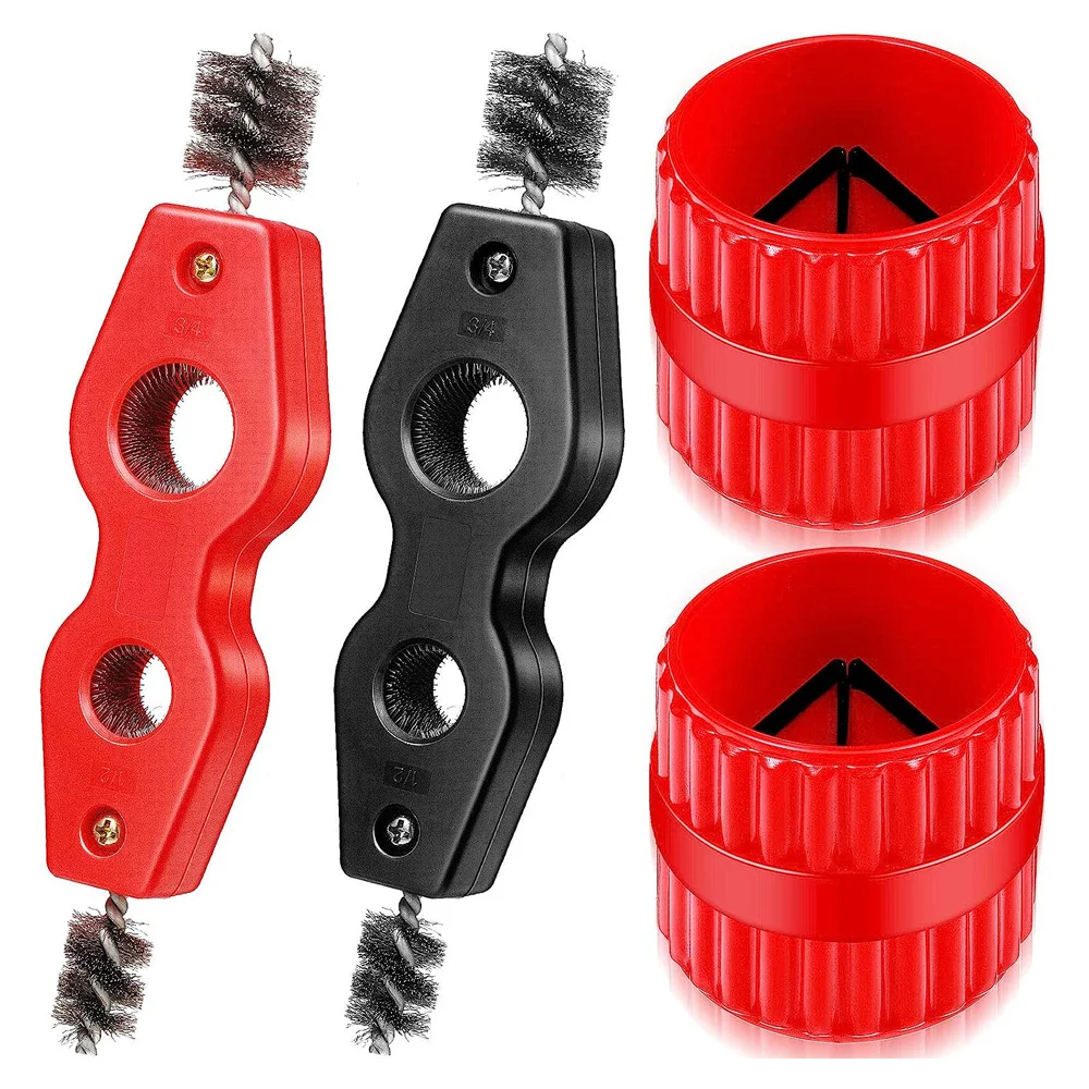 2pcs-4pcs-Red-Inner-Outer-Reamer-Pipe-and-Tube-Deburring-Reamer-Tubing ...