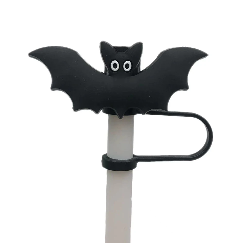 Halloween-Silicone-Straw-Stoppers-Reusable-Airtight-Drinking-Dust-Cap ...