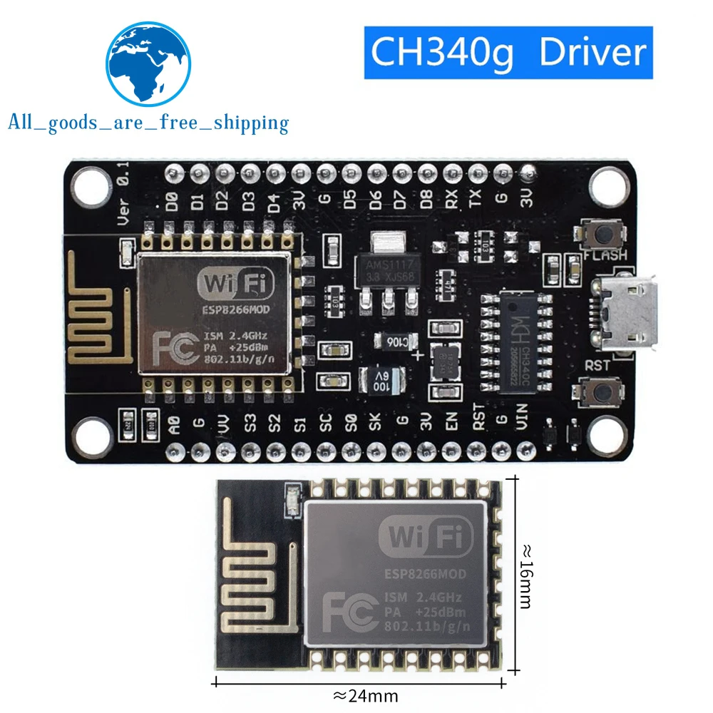 Módulo sem fio nodemcu v3 ch340 lua wifi internet das coisas placa de desenvolvimento esp8266 ...
