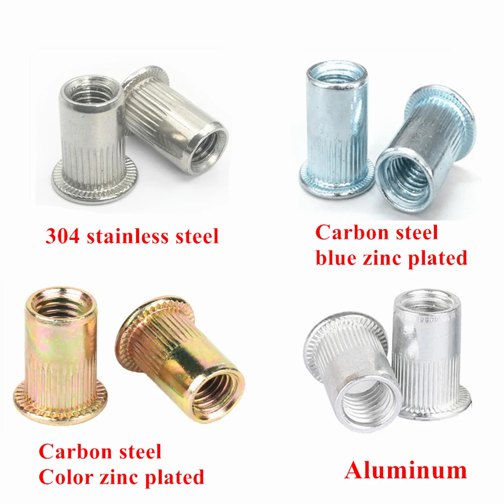304 Stainless Steel Zinc Carbon Steel Aluminum Flat Countersunk Head ...