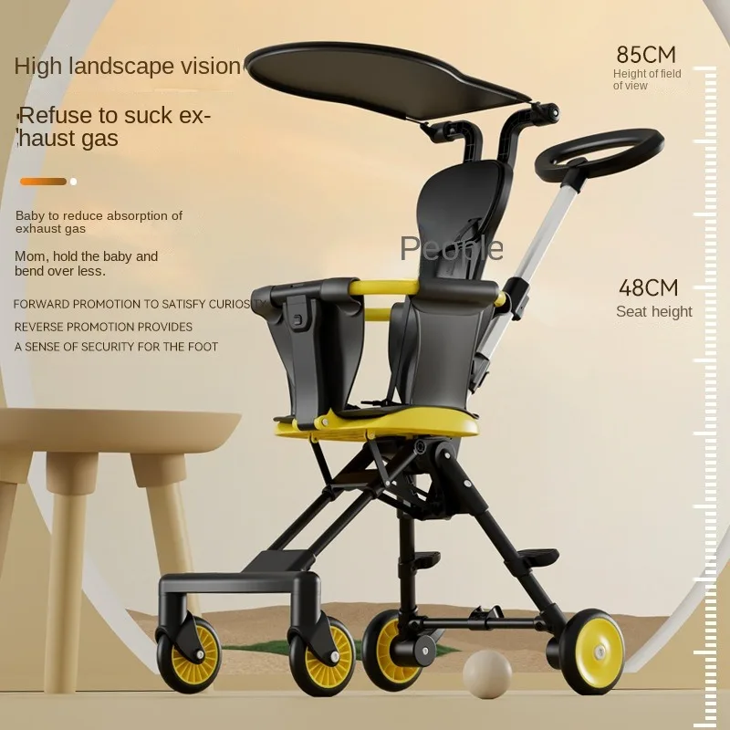 New-Children-Walking-Baby-Stroller-Baby-Stroller-Four-Wheels ...