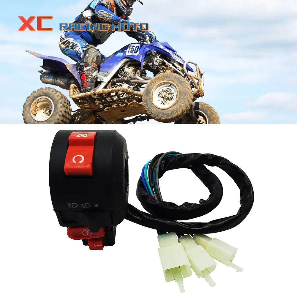 ATV Light Button Switch 4 Function Left Handlebar Switch Assembly For ...