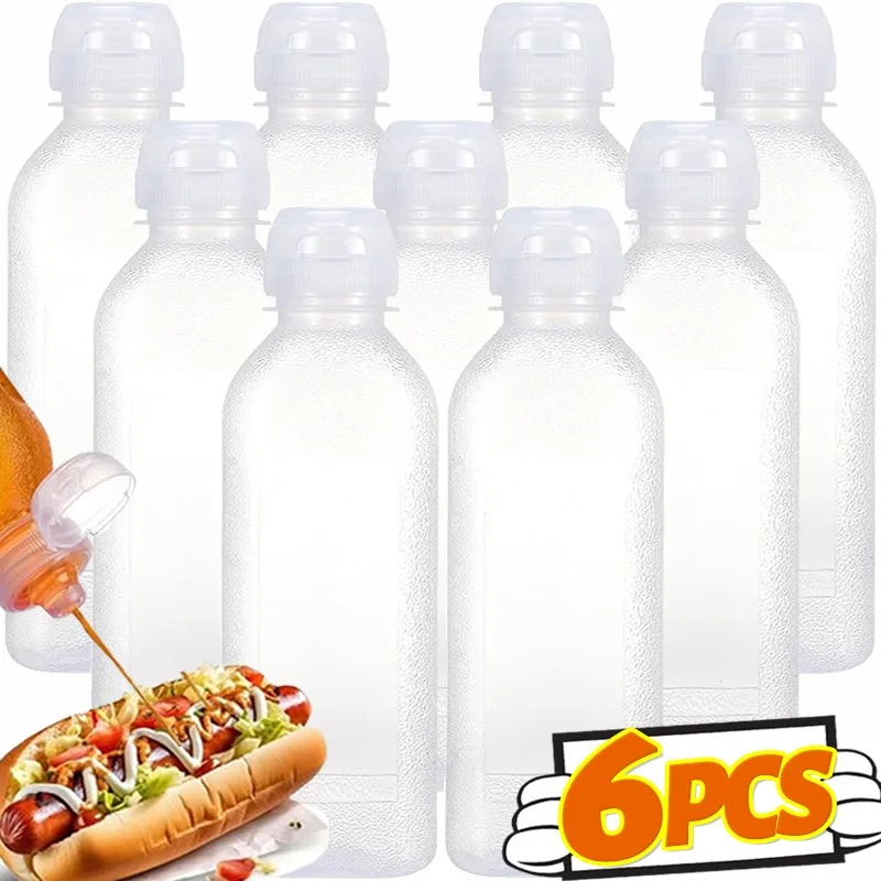 250/1000ML Kitchen Oil Bottle Plastic Seasoning Squeeze Bottle Scream ...