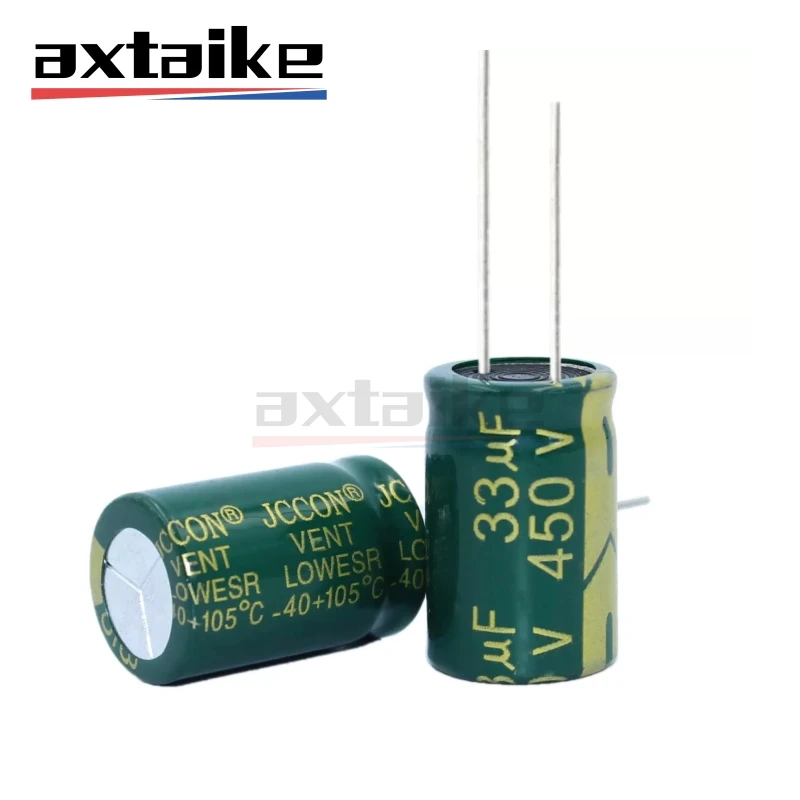 10-50PCS-33UF-50V-400V-450V-5-11MM-13-20MM-High-Frequency-Low-ESR ...