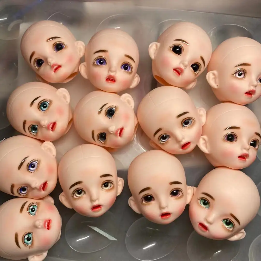 Bjd Head 3d Eyes | Head Bjd Doll Fashion | Bjd Doll Head 13 Girl | Bjd ...