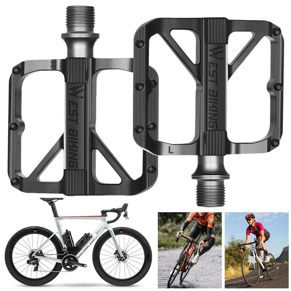 2Pcs-Bicycle-Pedals-Lightweight-Sealed-Bearing-Aluminium-Alloy-Pedal-Non-Slip-Wide-Platform ...