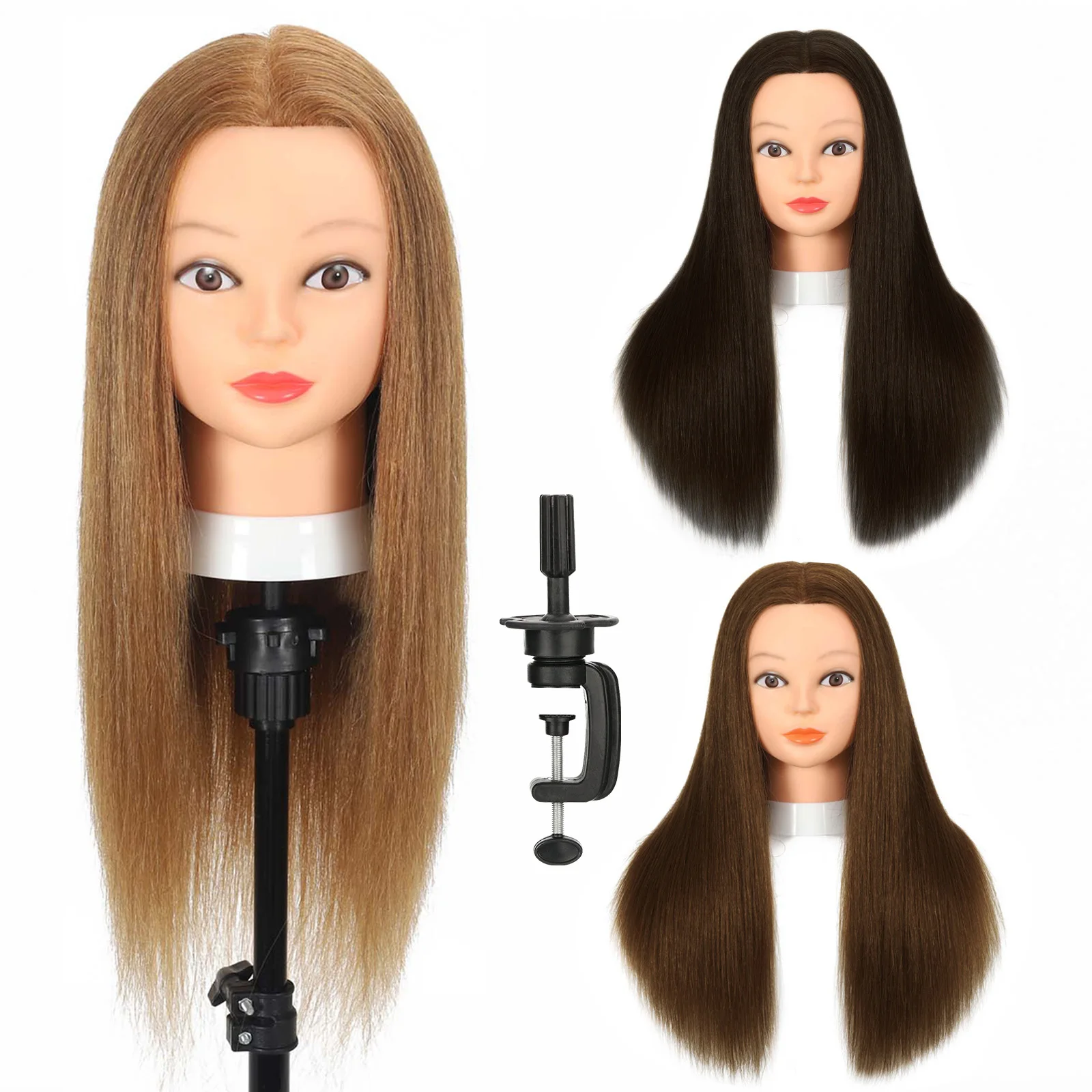 Mannequin-Head-with-100-Real-Human-Hair-Cosmetology-Mannequin-Head-to ...