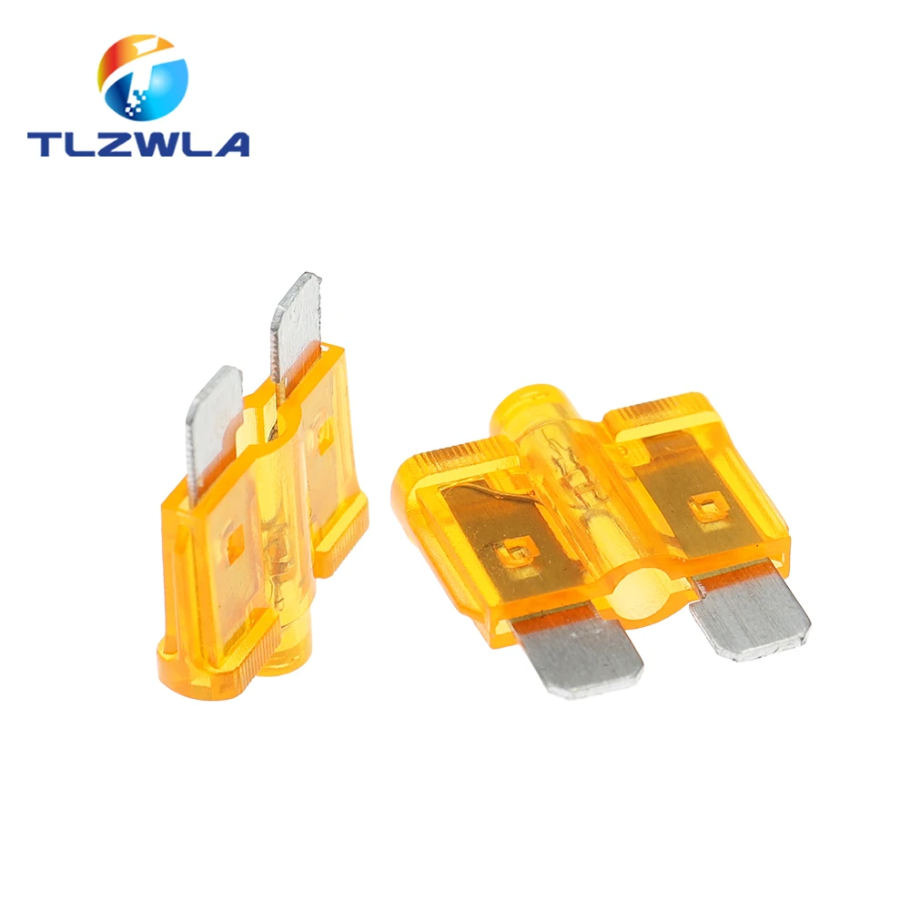 10-Piece Medium Auto Fuse Set with Lamp, Box, and Clip - 5A to 40A ...