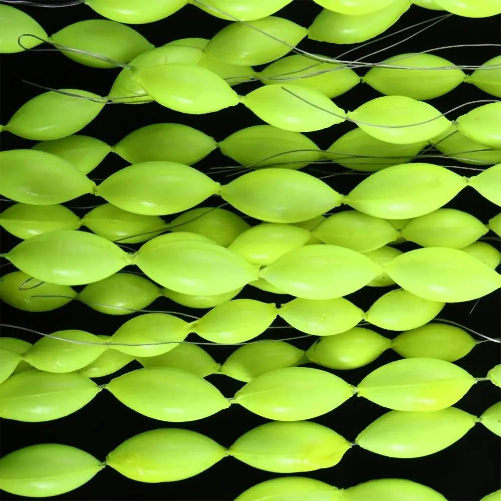 In 1 Oval Stopper Floating Beans Fishing Buoys Fishing Line Stopper Foam Space Bean String Type ...